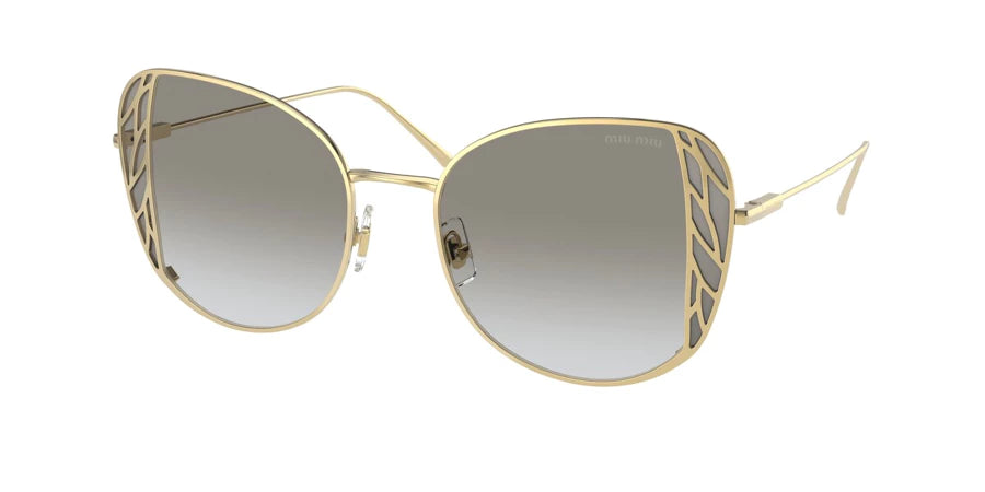 MU57XS Miu Miu Gold/Gradient Grey – SunglassHut UAE